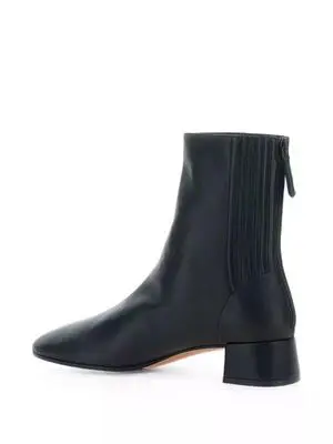 AQUAZZURA Ribbed Panel Zip Fastening Ankle Boots