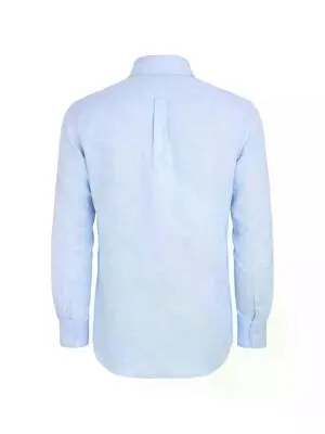 TOMBOLINI Spread-collar Long-sleeve Shirt - Blue