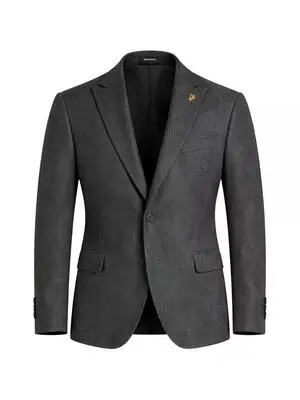 Pal Zileri Logo-plaque Single-breasted Blazer - Grey