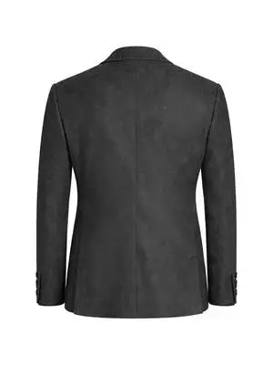 Pal Zileri Logo-plaque Single-breasted Blazer - Grey