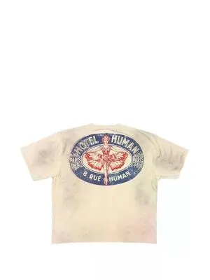 ALL HUMAN Graphic-print Washed T-shirt