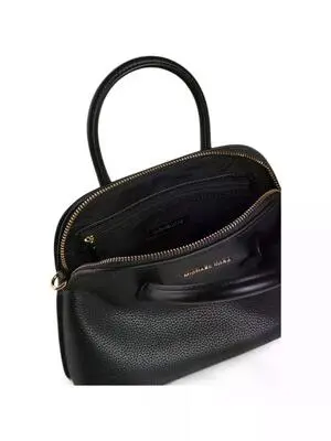 Michael Kors Medium Freddie Logo-charm Pebbled Handbag