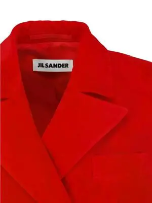 JIL SANDER Double-breasted Velvet Coat