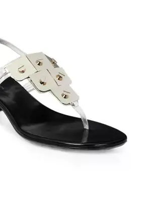 Tory Burch Studded Slingback Block Heel Sandals