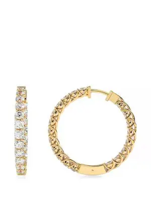 Diamond Essentials Lucida Diamonds Hoop Earrings