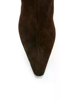 ALOHAS Suede Pointed-toe Ankle Boots