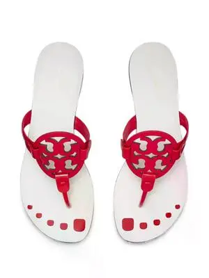 Tory Burch Miller Flat Thong Sandals - Red