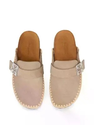 Tory Burch Mellow Raffia Flat Mules