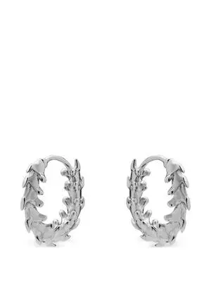 SHAUN LEANE Serpent's Trace Mini Hoop Earrings - Silver