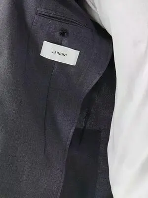 LARDINI Peak-lapels Single-breasted Blazer - Grey
