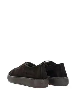Santoni Suede Lace-up Sneakers