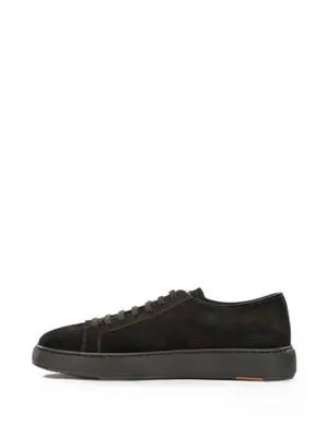 Santoni Suede Lace-up Sneakers