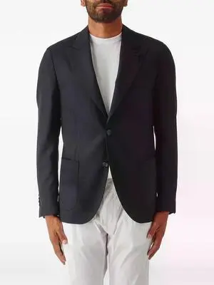 LARDINI Peak-lapels Single-breasted Blazer - Blue
