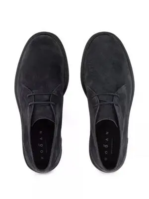 Hogan Suede Lace-up Boots