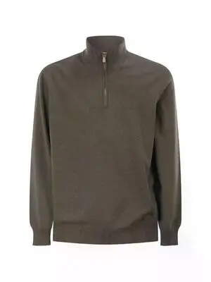 Brunello Cucinelli Cashmere Quarter-zip Knitwear - Brown