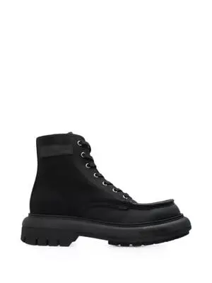 Givenchy Logo Patch Lace Up High Top Boots