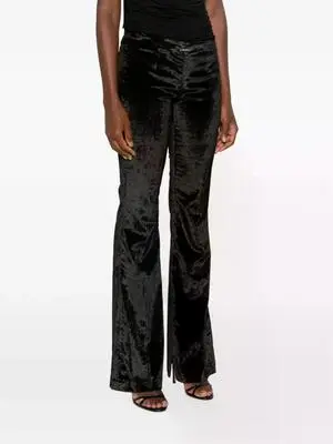 DONDUP Crushed Velvet Flared Trousers