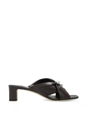 Jimmy Choo Block Heel Mules Clogs For Women