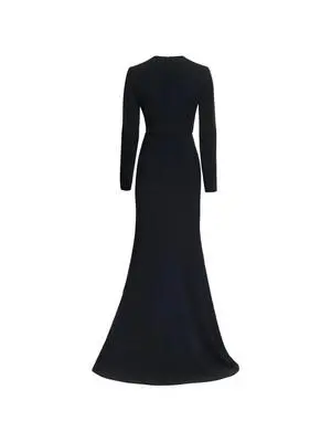 Elie Saab V-neck Ruffled Maxi Dress
