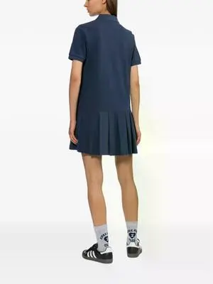 AAPE BY *A BATHING APE Apee™ A Bathing Ape® Logo Embroidered Pleated Polo Dress