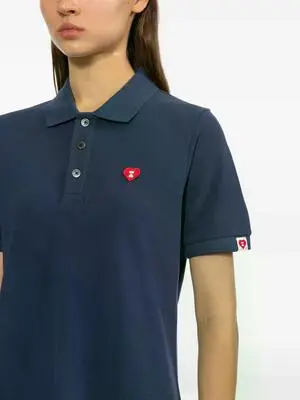 AAPE BY *A BATHING APE Apee™ A Bathing Ape® Logo Embroidered Pleated Polo Dress