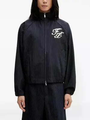 Filling Pieces Pinstripe Logo Patch Jacket