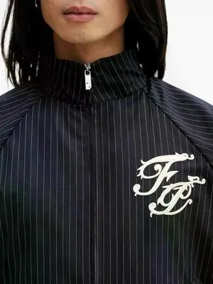 Filling Pieces Pinstripe Logo Patch Jacket