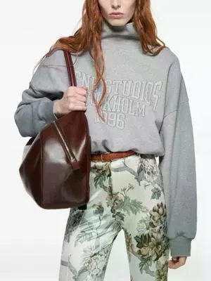 Acne Studios Fleece Sweatshirt With Logo Detail
