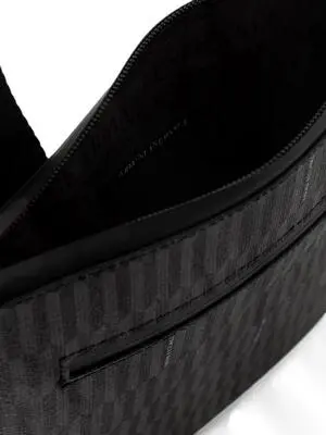 Armani Exchange Geometric Print Logo Pattern Belt Bag