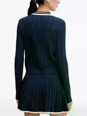Guess Cable Knit Polo Sweater