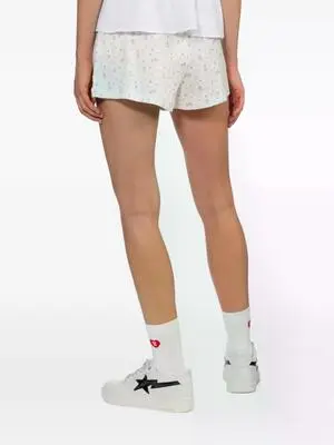 AAPE BY *A BATHING APE Apee™ A Bathing Ape® Floral-print Pointelle-knit Shorts