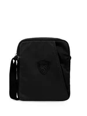 BLAUER. Logo-patch Messenger Bag - Black