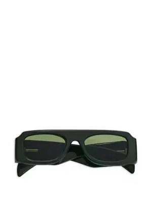JIL SANDER Edition 4 Rectangle Frame Sunglasses - Green