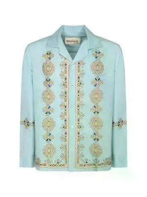 BAZISZT Embroidered Long-sleeve Shirt