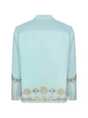BAZISZT Embroidered Long-sleeve Shirt