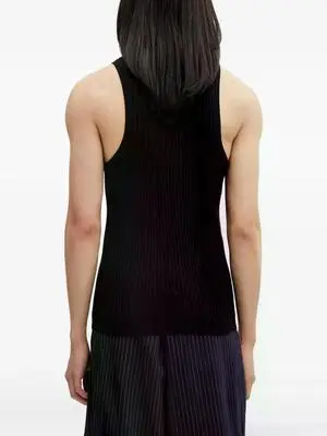 Filling Pieces Ribbed Knit Embroidered Logo Vest