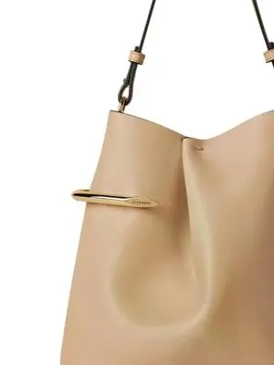 Givenchy Mini Pinch Me Leather Bucket Bag - Neutrals
