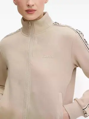 Guess Logo Tape Zip-up Sweater