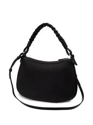 Armani Exchange Braided Handle Heart Charm Shoulder Bag