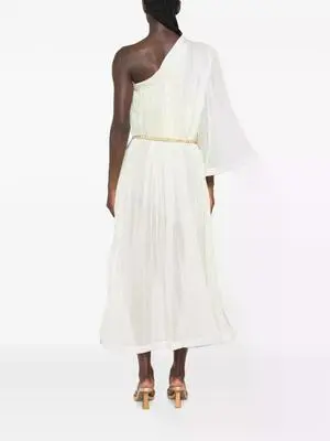 SIMONA CORSELLINI One-shoulder Midi Dress With Chain Belt