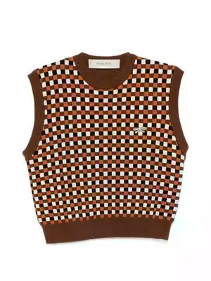 GOLDEN GOOSE Roby Check-pattern Vest