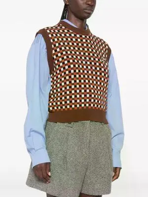 GOLDEN GOOSE Roby Check-pattern Vest