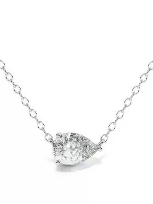 Diamond Essentials 14k White Gold Diamond Necklace - Silver