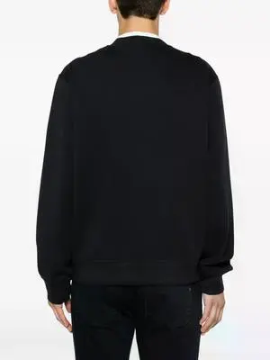 Emporio Armani Logo Patch Crewneck Sweater