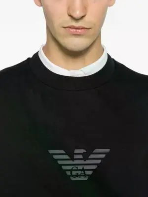 Emporio Armani Logo Patch Crewneck Sweater
