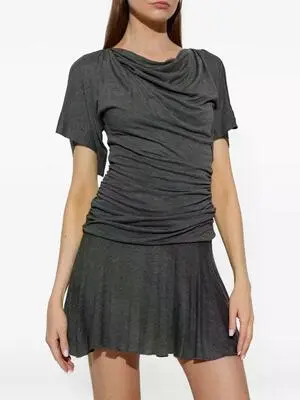 MARANT ETOILE Raima Ruched Mini Dress - Grey