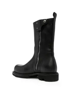 Rick Owens Leather Side-zip Boots