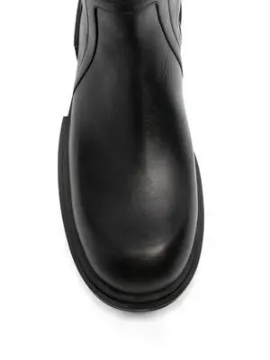Rick Owens Leather Side-zip Boots