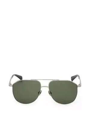 ALLSAINTS Geometric-frame Aviator Sunglasses - Silver