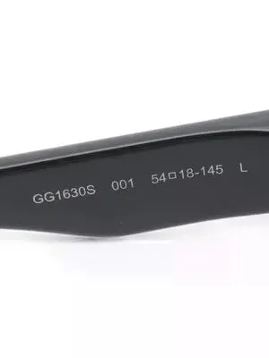Gucci Logo Plaque Square-frame Sunglasses